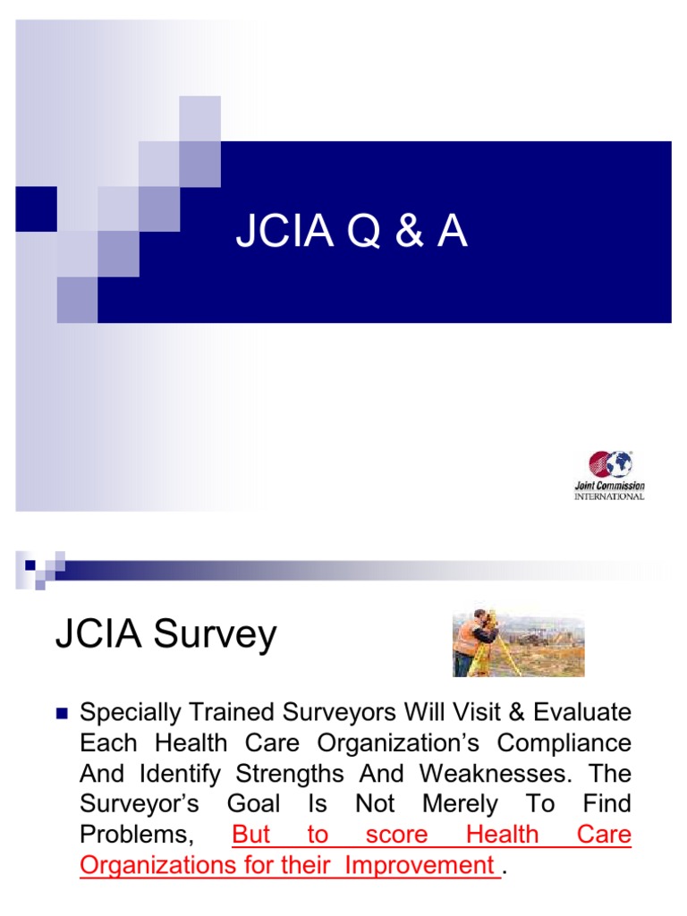 Jcia Qa | PDF | Patient | Infection Control