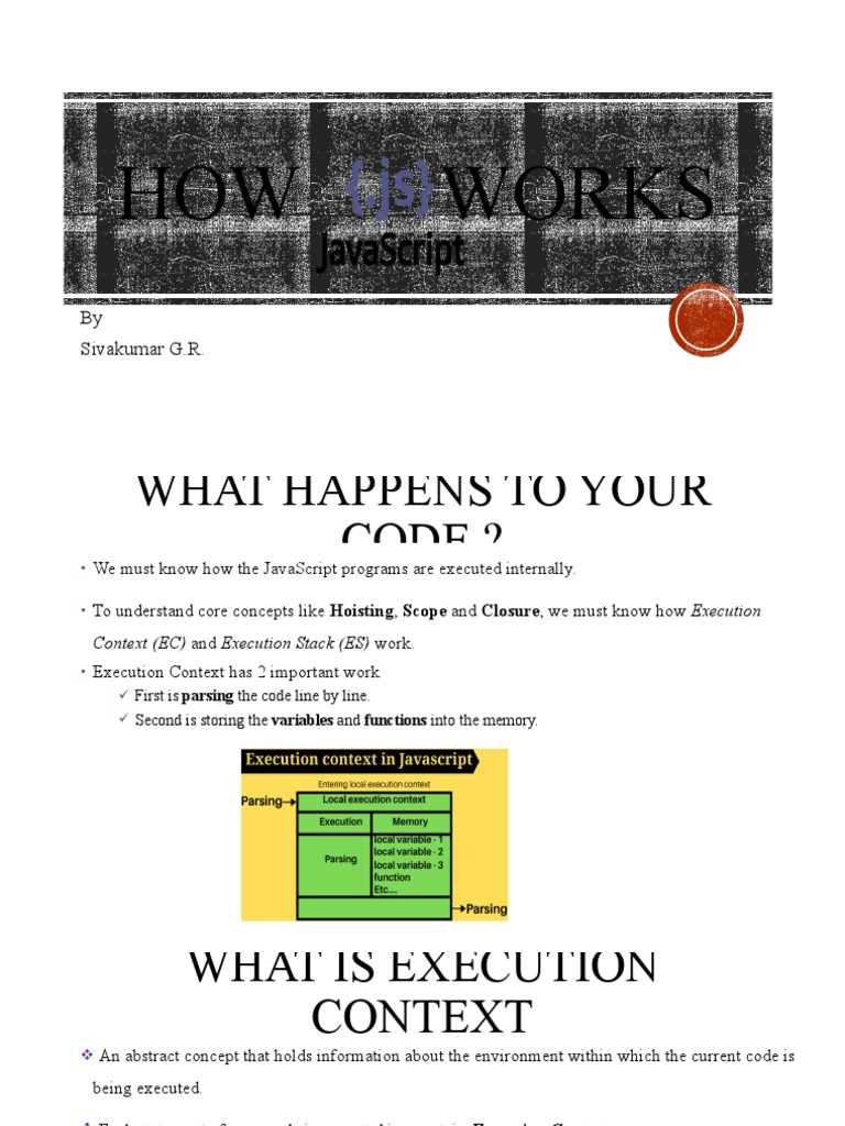 HOW JS EXECUTION CONTEXT WORKS | PDF | Scope (Computer Science) | Variable (Computer Science)