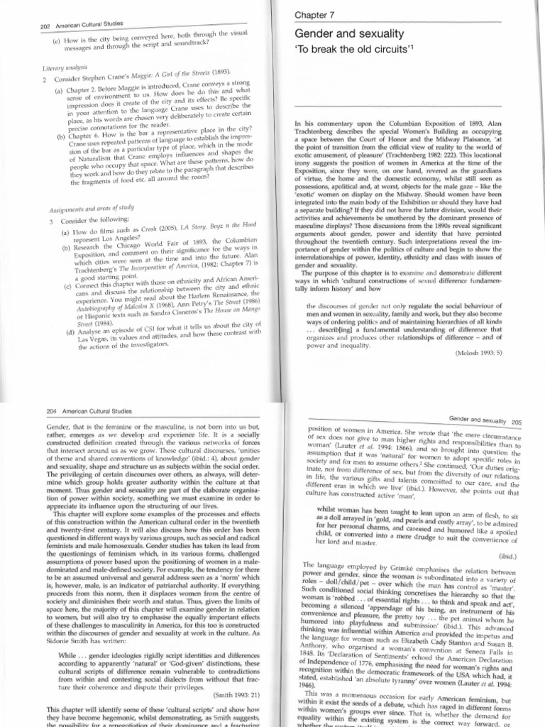 Campbell - Kean - Gender and Sexuality. First Wave | PDF | The ...