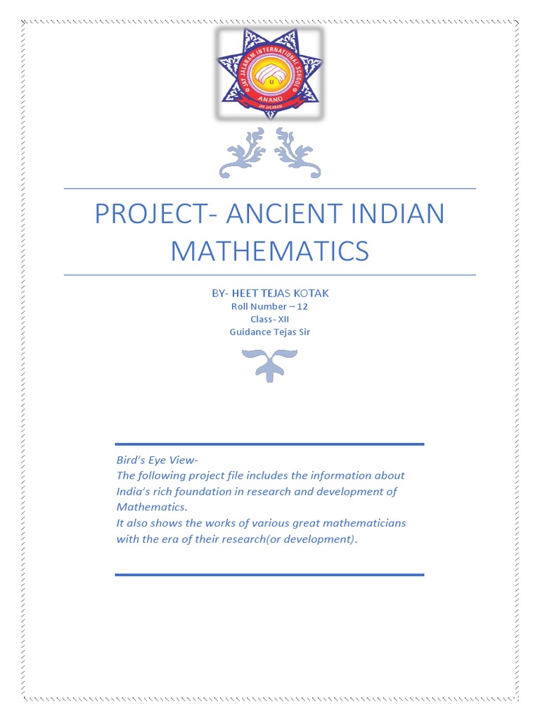 Math Project Class 12 | Download Free PDF | Trigonometric Functions | Mathematics