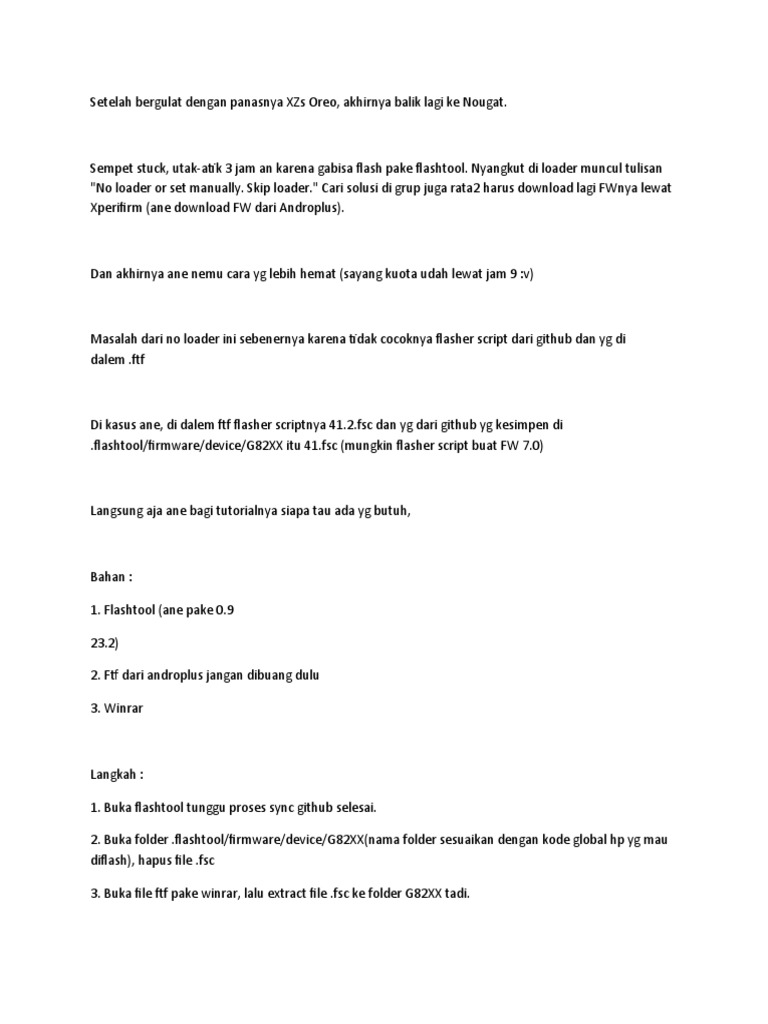 Tutorial Mengatasi Flashing Gagal Karena No Loader | PDF | Game & Aktivitas | Komputer