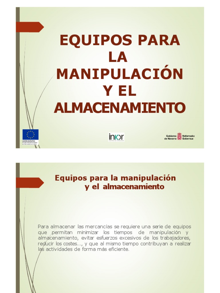 Equipos Mecánicos Utilizados en El Almacén | PDF | Transporte de ...