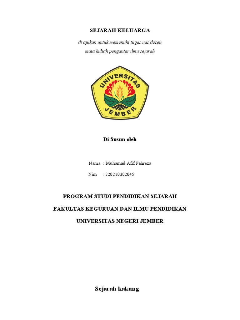 Sejarah Keluarga | PDF