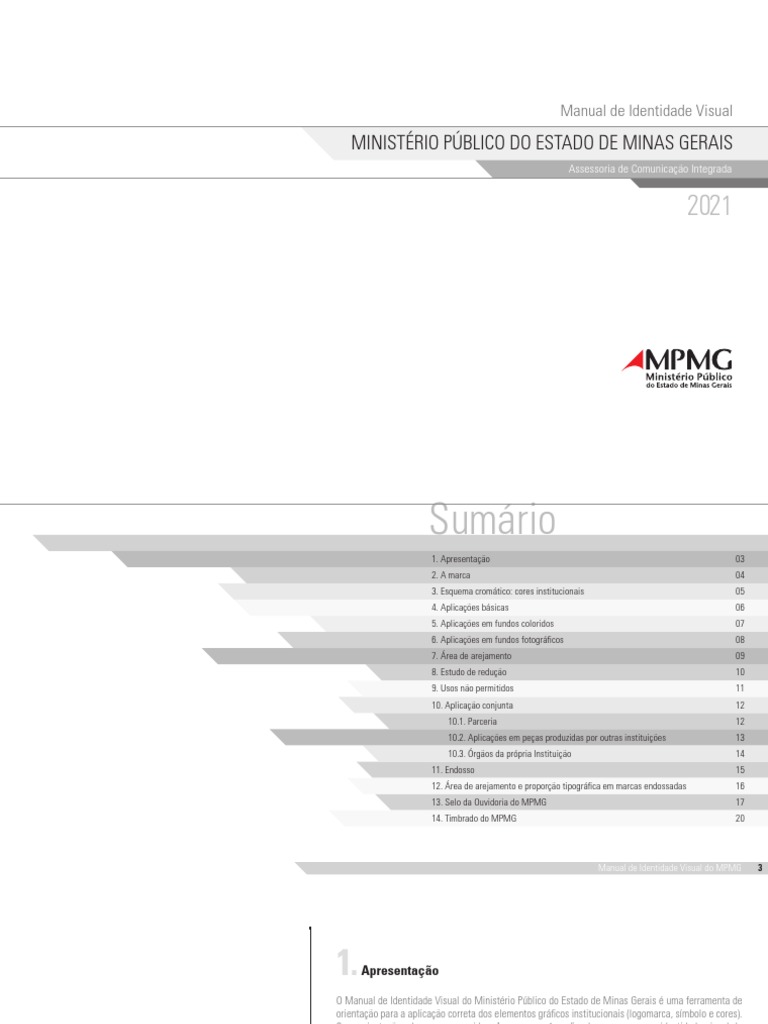 Manual de Marca MPMG - Setembro 2021 | PDF | Cor | Logotipos