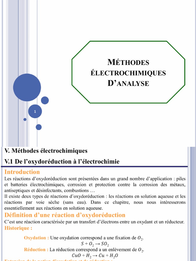 Méthodes Électrochimiques | PDF