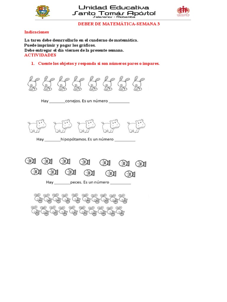 Tarea Matemática Semana 3 Pdf