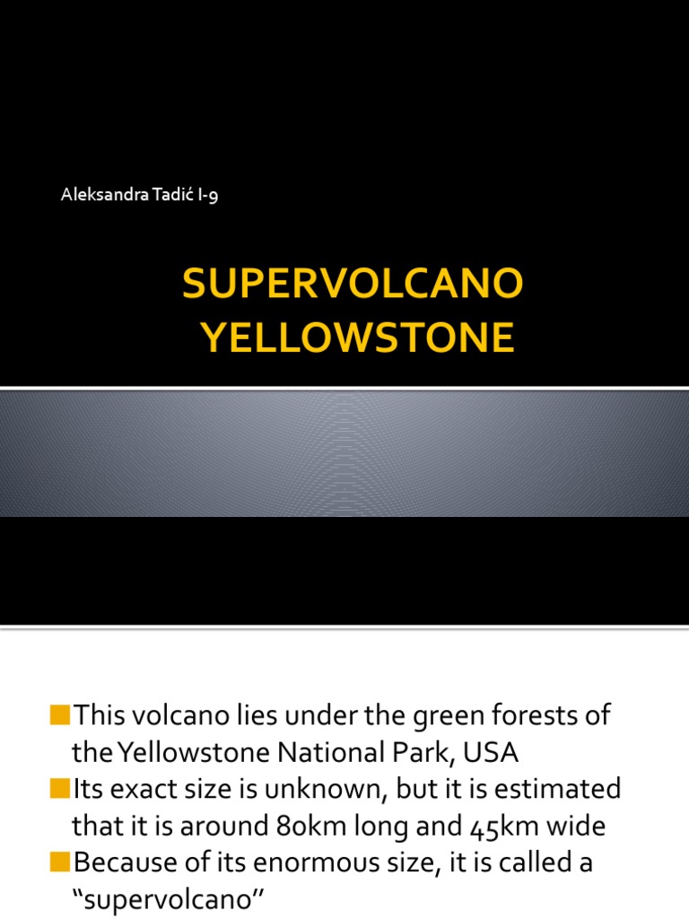 Supervolcano Yellowstone | PDF | Science & Mathematics | Young Adult