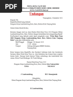 Undangan Pesta Bona Taon 2023 | PDF