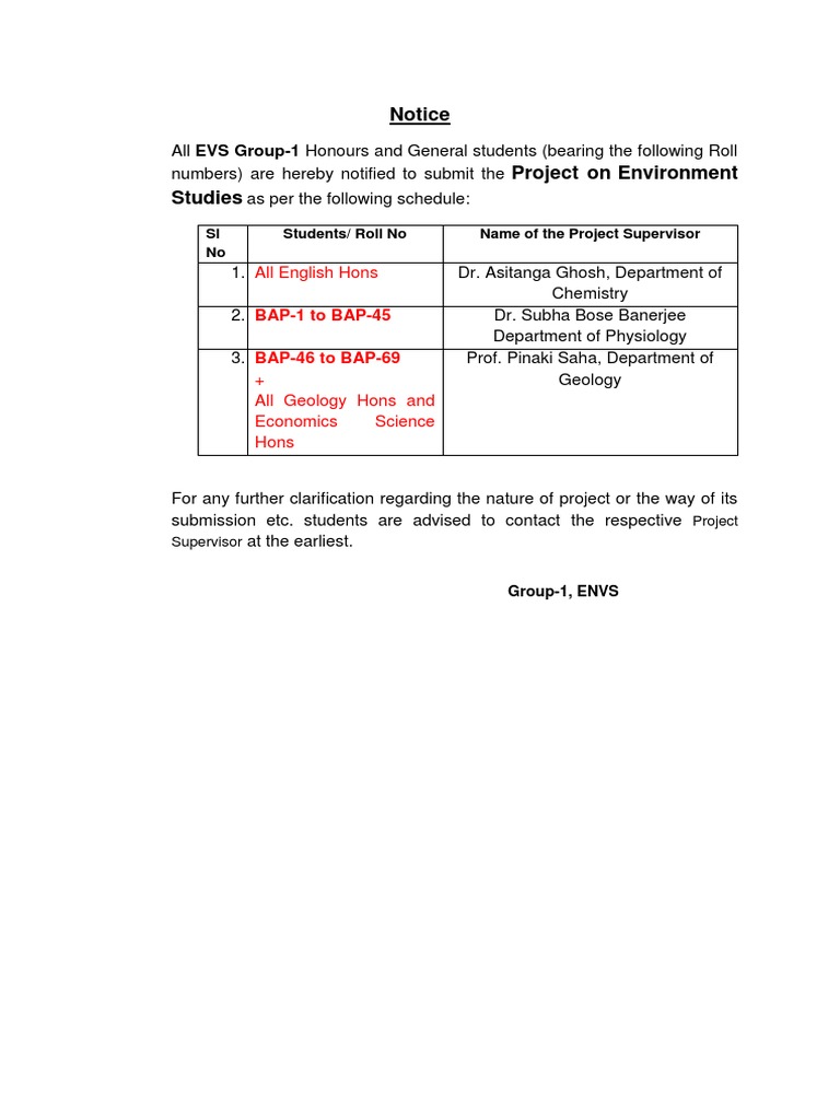Evs Project Group 1 Pdf