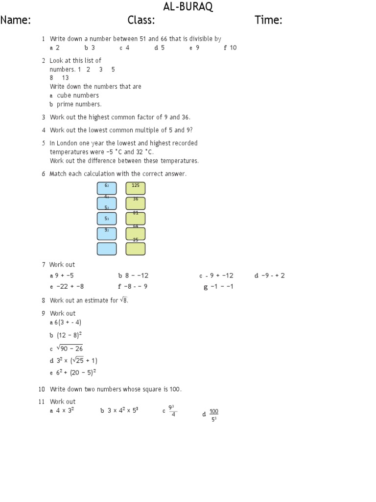 Ex 2 Test | PDF | Mathematics