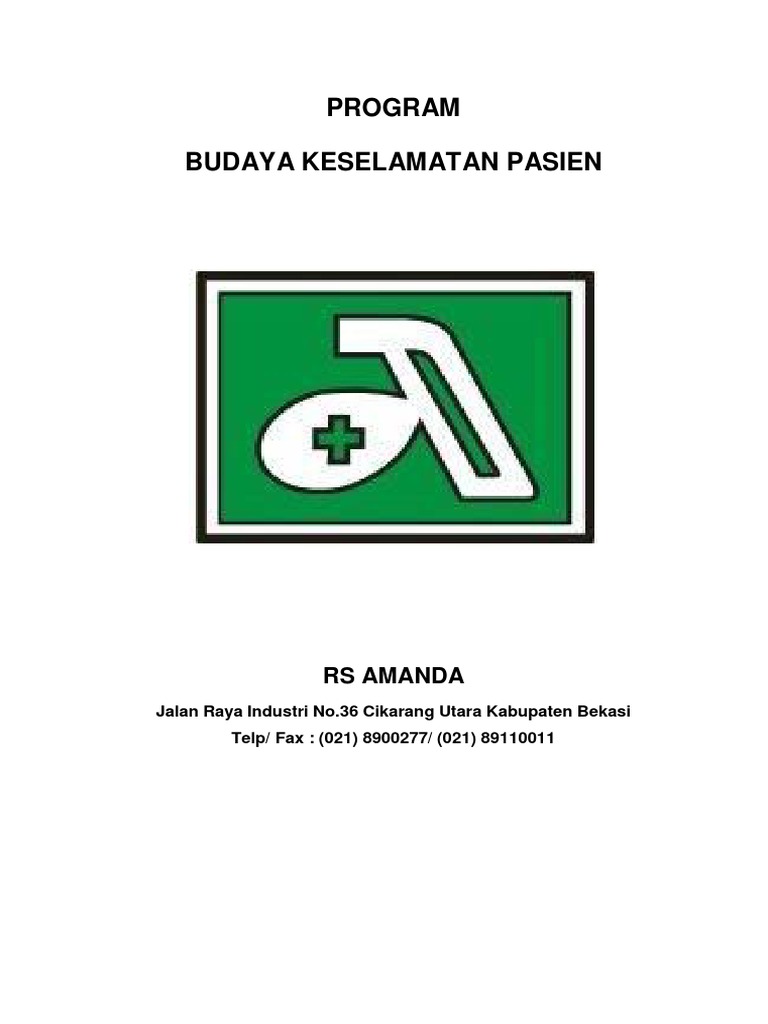 Program Budaya Keselamatan Pasien Amanda | PDF
