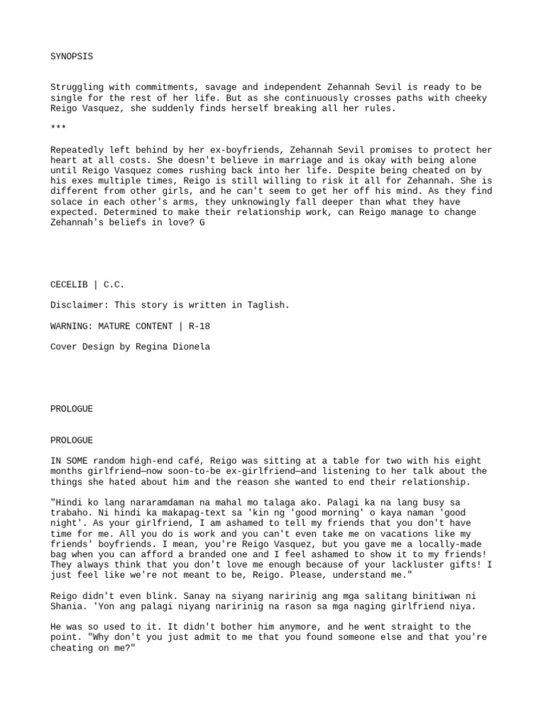 POSSESSIVE 25 Reigo Vasquez by Cecelib Completed | PDF | Poetry