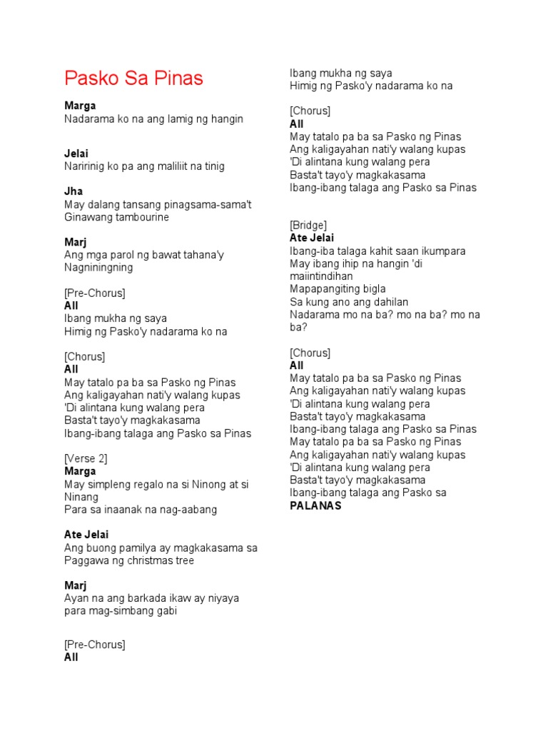 Pasko Sa Pinas | PDF