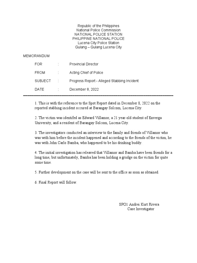 Progress Report | PDF