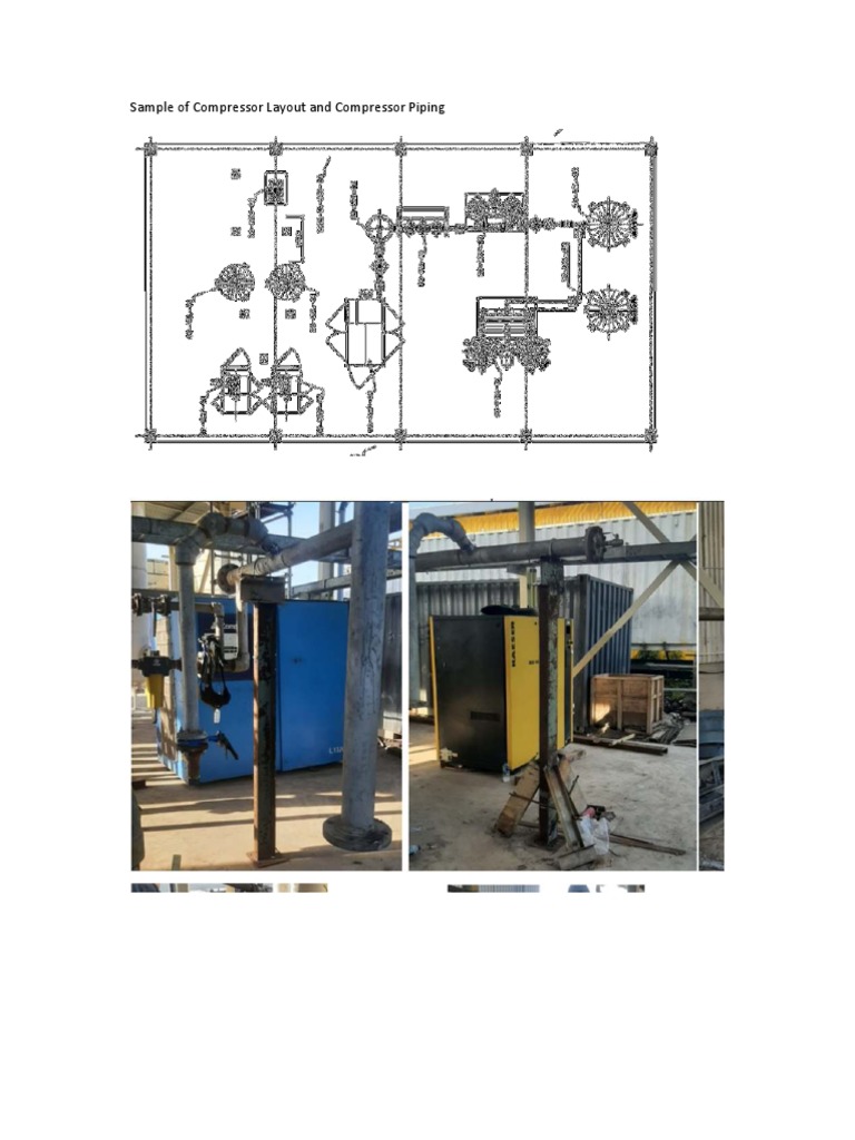 COMPRESSOR PIPING LAYOUT With Picture | PDF