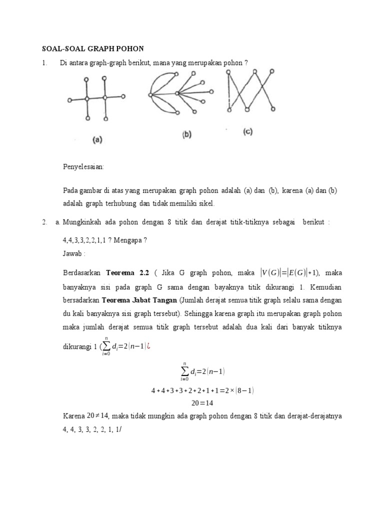 Kumpulan Soal Pohon Graph | PDF
