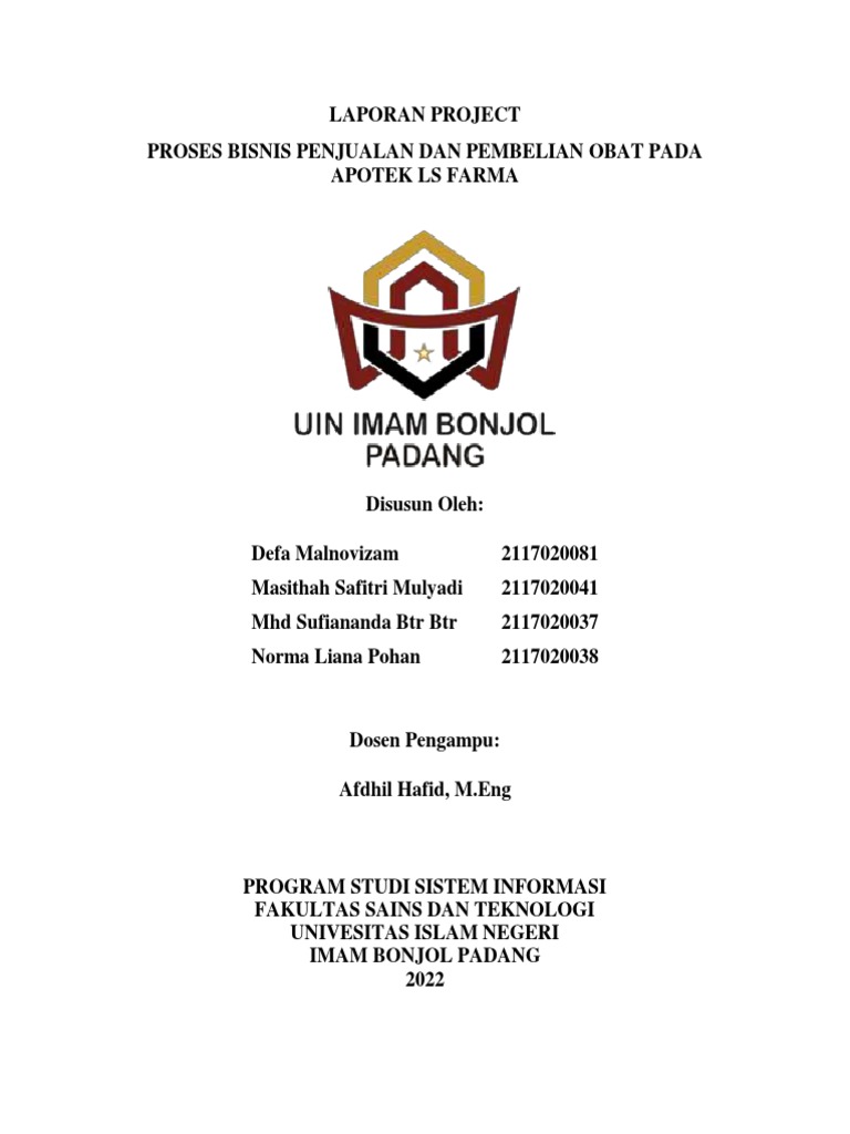 Tugas Akhir UAS APB (PROSES BISNIS PENJUALAN DAN PEMBELIAN OBAT PADA APOTEK LS FARMA) | PDF