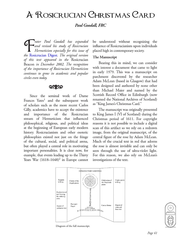 10 Rosicrucian Christmas Card 052411 | PDF | Rosicrucianism