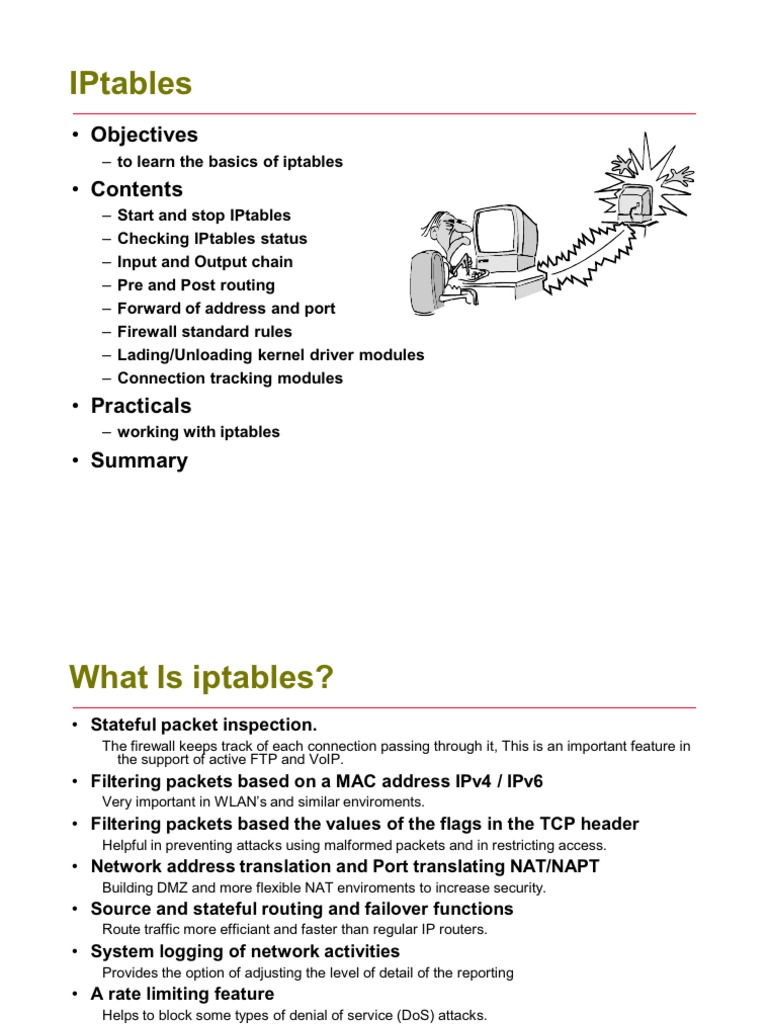 Iptables 2 | PDF | Firewall (Computing) | Transmission Control Protocol