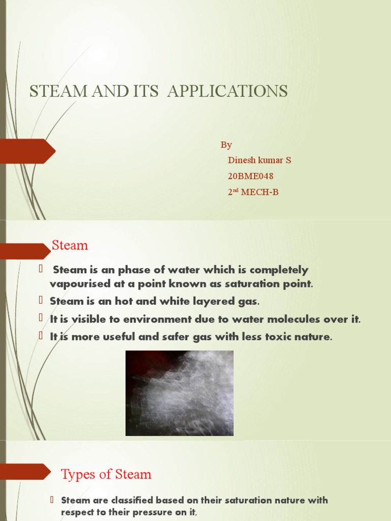20bme048 - Steam and Its Applications | PDF | Steam Engine | Steam