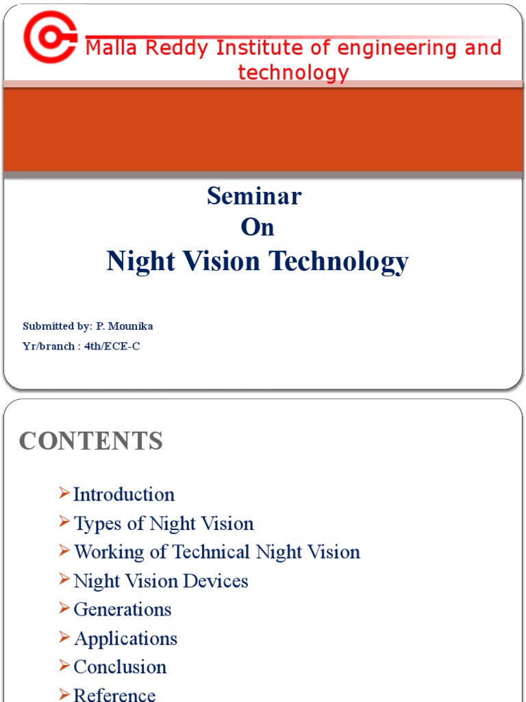 Night Vision Technology | PDF | Atomic | Electricity
