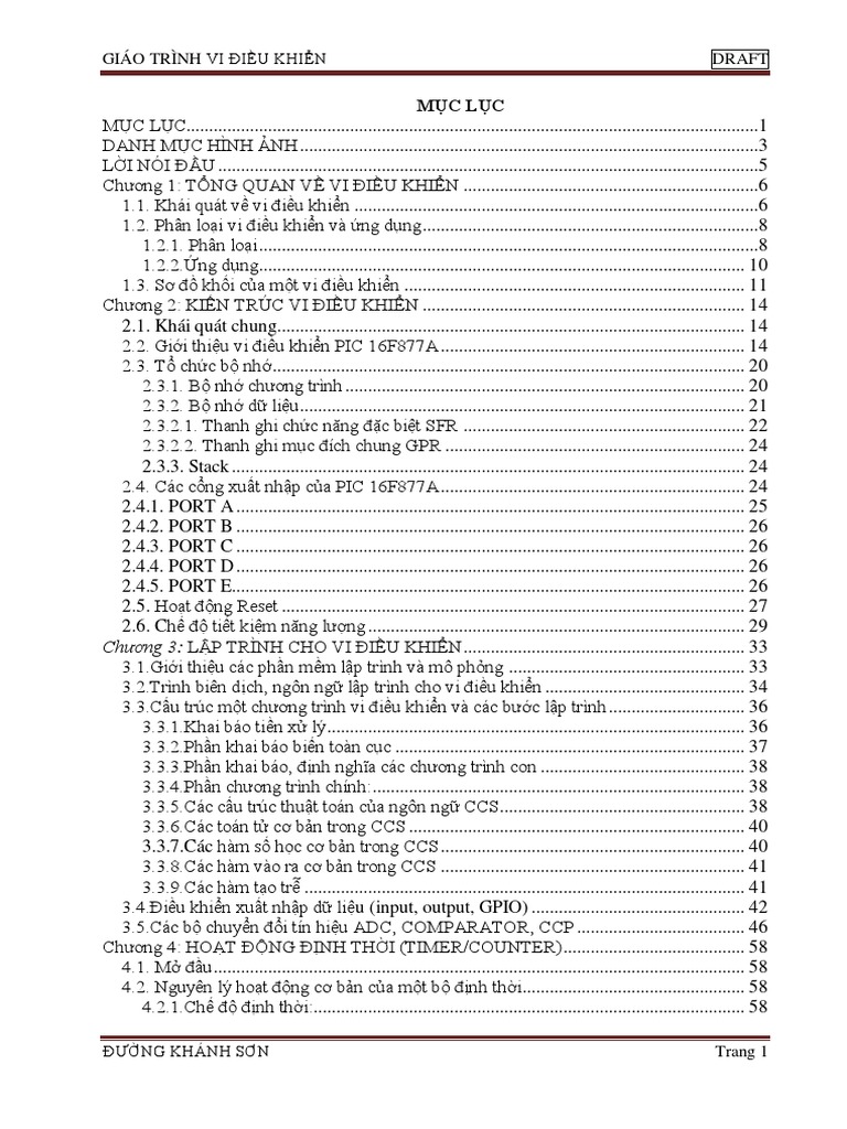 Giao Trinh Vi Dieu Khien - Duong Khanh Son | PDF