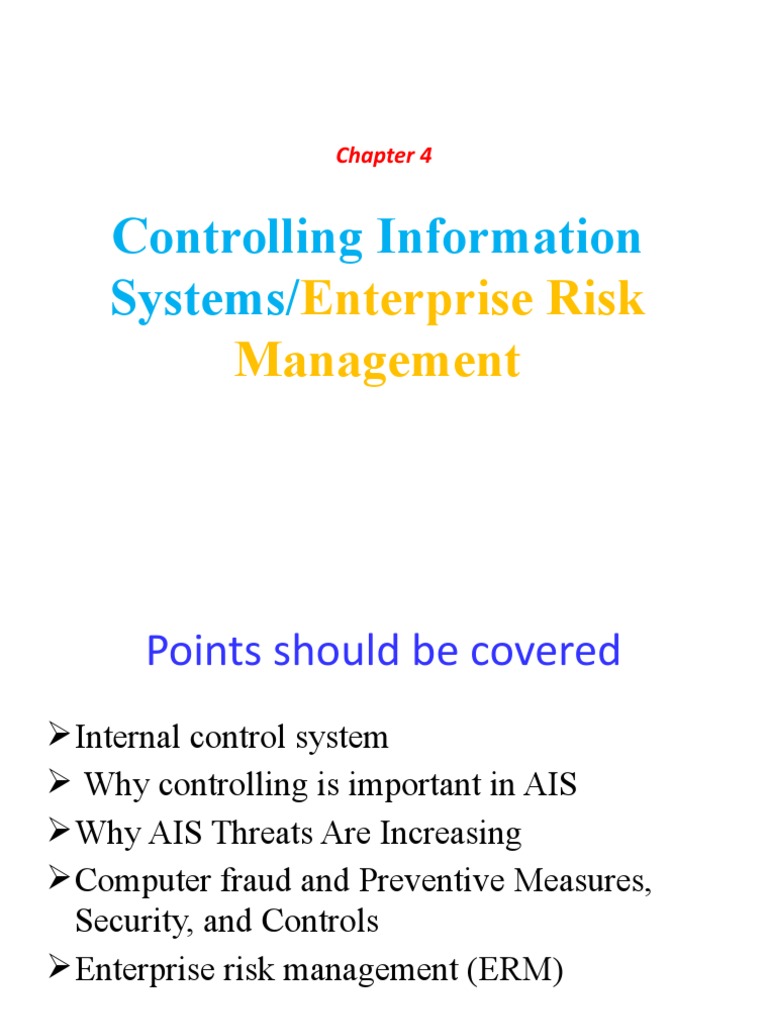 AIS Chapter 4 | PDF | Internal Control | Information Security