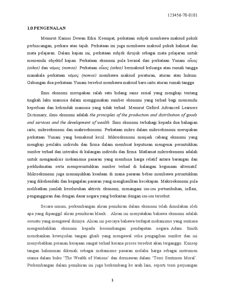 Kerja Kursus Pengajian Am | PDF