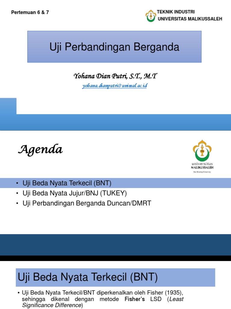 Uji Perbandingan Berganda dalam Statistik | PDF