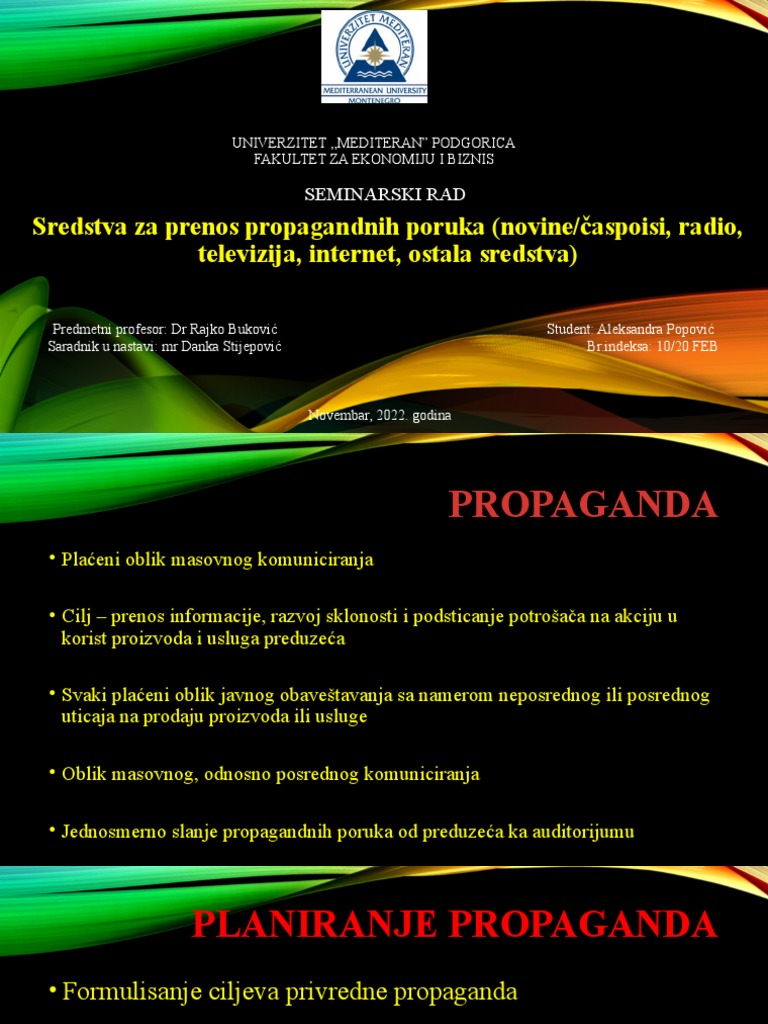Propaganda | PDF