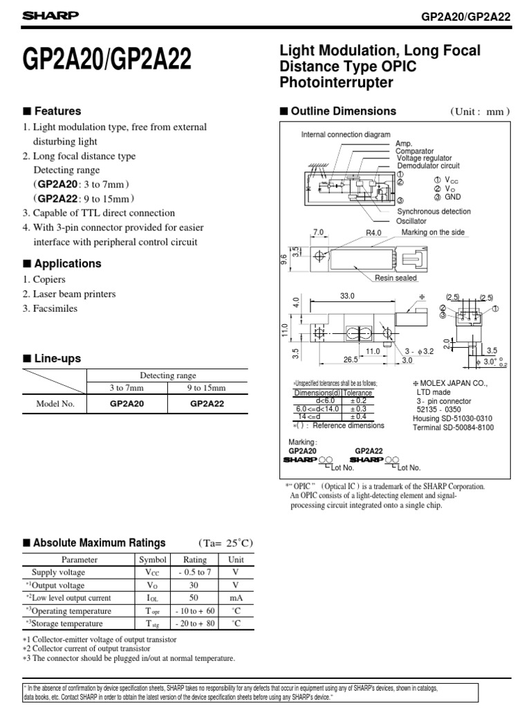 GP2A20 Optoeverest | Download Free PDF | Computer Engineering | Electronic Engineering