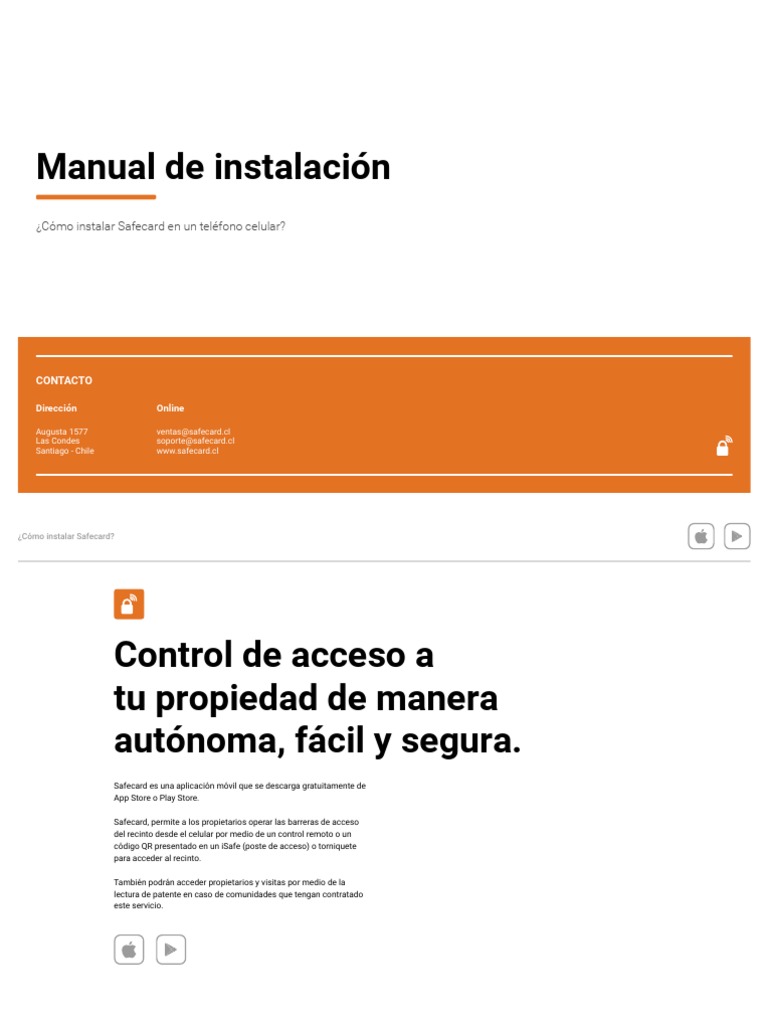 001 Manual - de - Instalacion - Safecard | PDF | Aplicación movil | Google Play