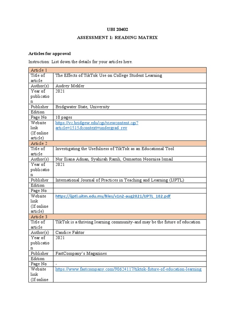 Table - Articles For Approval | PDF