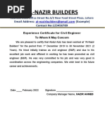 Electrician Work Experience Certificate | PDF