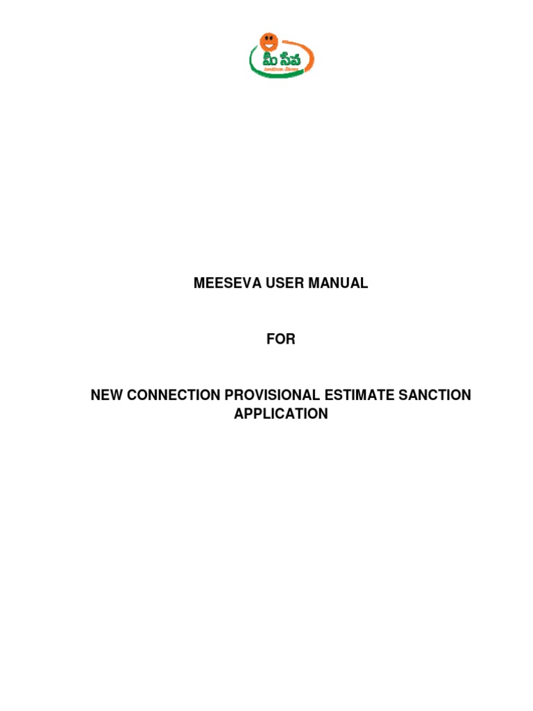 SPDCL - New Connection Provisional Estimate Sanction Application - User ...