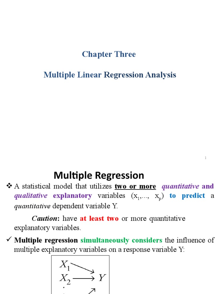 Chapter 3 Econometrics | PDF | Regression Analysis | Linear Regression