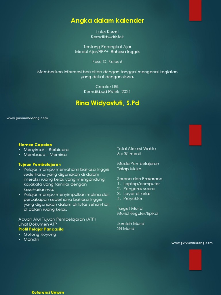 Angka Dalam Kalender ALL | PDF