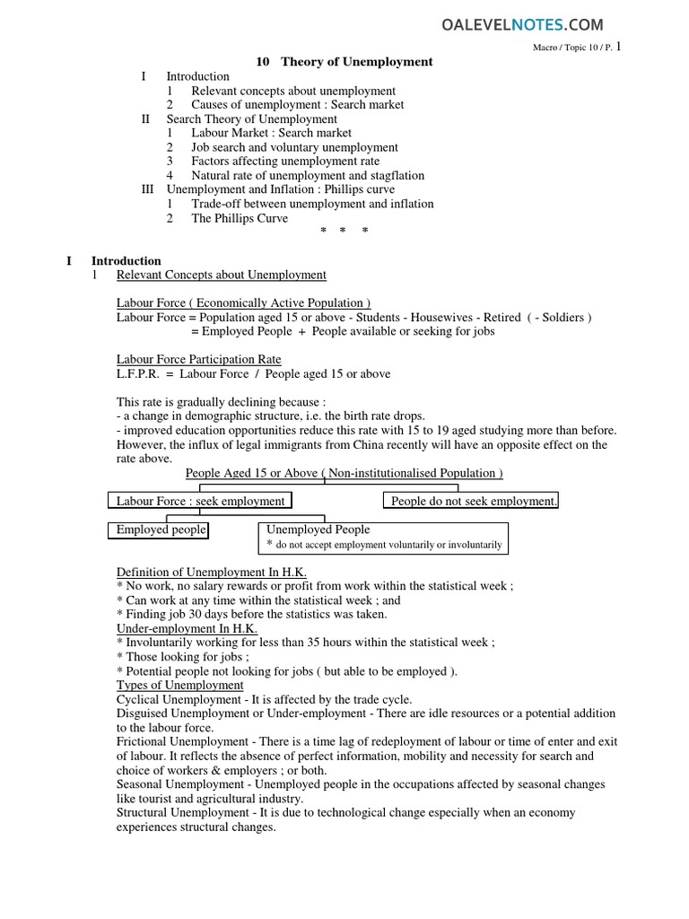 Understanding Unemployment Through Search Theory: An Analysis of the ...