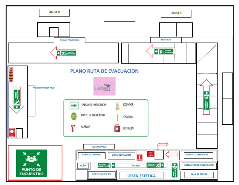 Plano Ruta de Evacuacion | PDF