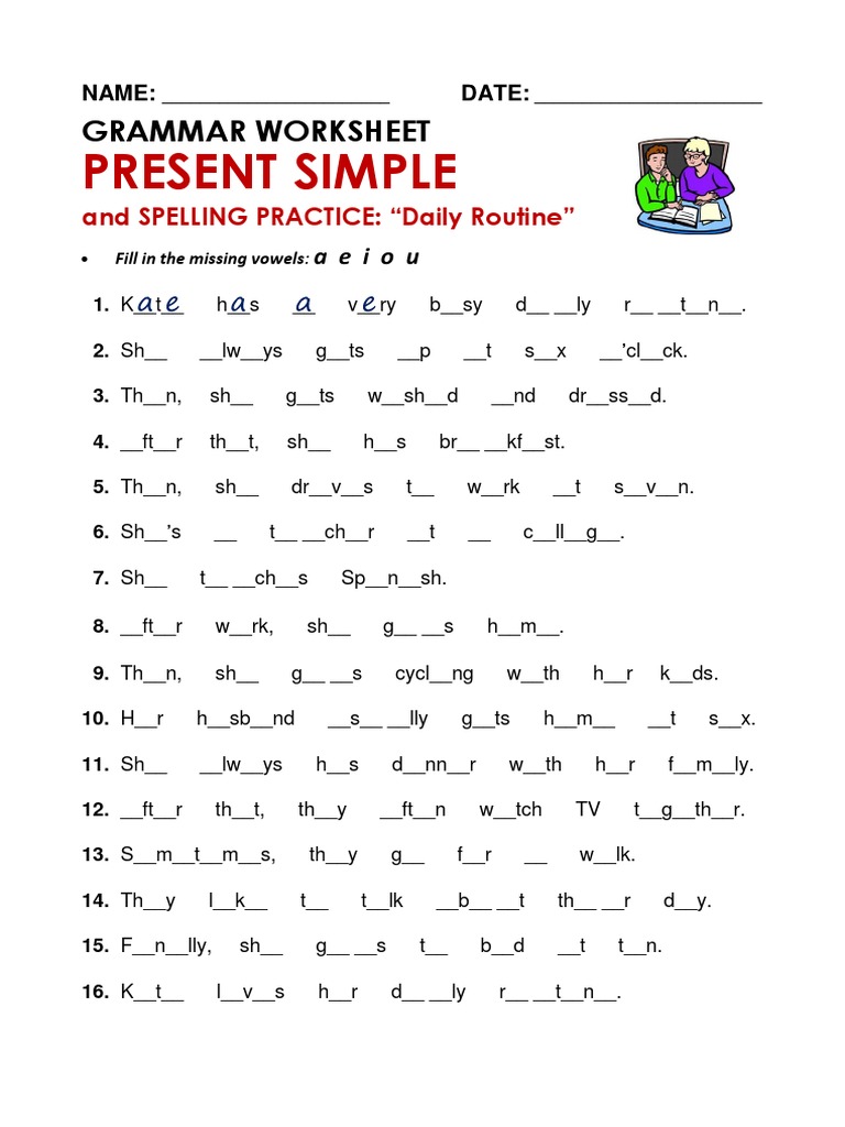 Present Simple Spelling | PDF