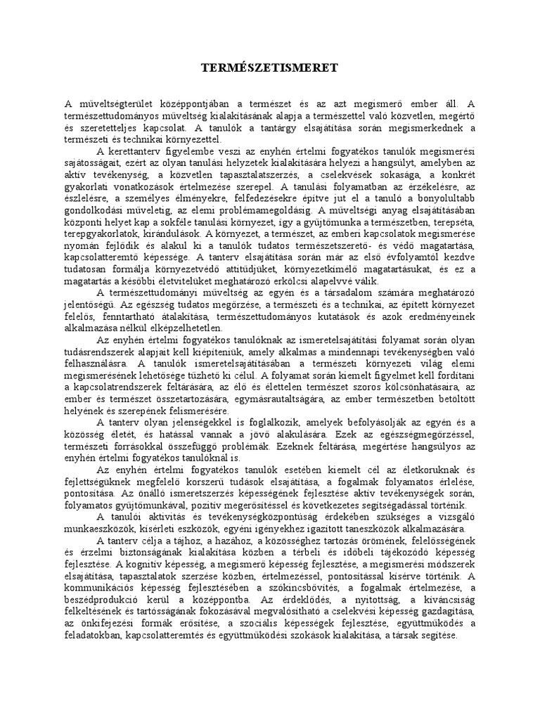 11.1.2.07 Termism 5-8 SNI Enyhe MK | PDF