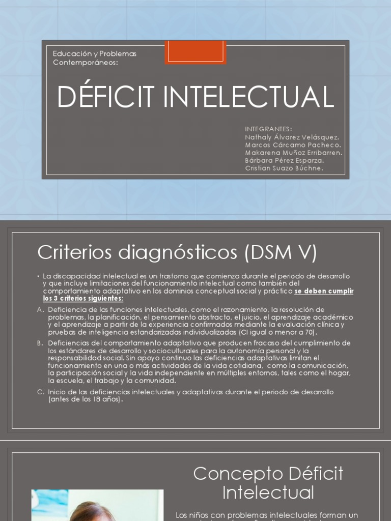 Educacional Dã©ficit Intelectual | PDF | Discapacidad intelectual | Plan de estudios