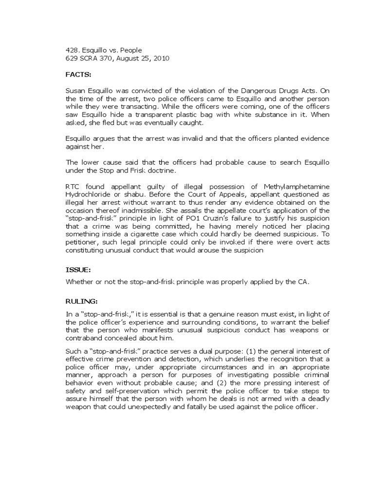 The Supreme Court examines the proper application of the "stop-and ...