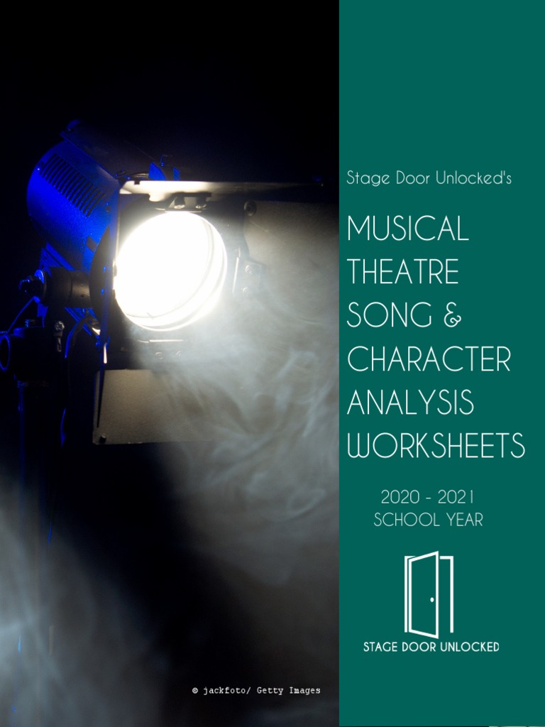 Stage Door Unlocked's Music Theater Student Worksheets Exercise | PDF ...