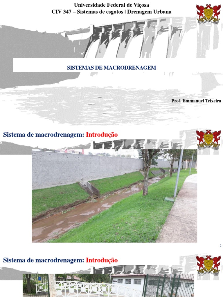 Sistemas de Macrodrenagem Urbana | PDF | Drenagem | Ambiente
