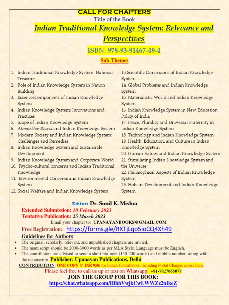 Chapters On Indian Knowledge System | PDF | Knowledge | Science