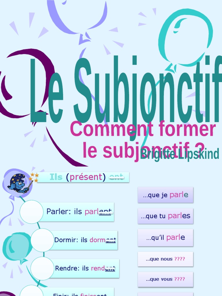 Subjonctif BL | PDF | Verbe | Phrase