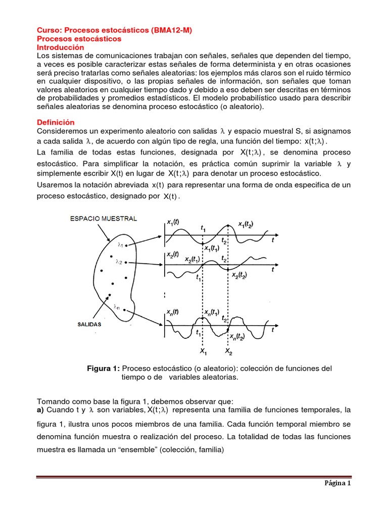 Procesos Estocasticos-2022-02 | PDF | Estocástico | Proceso estocástico