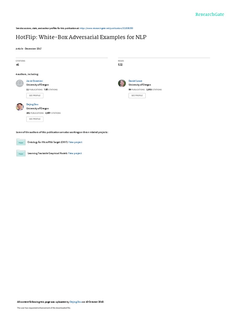 NLP Adversarial Attack Insights | PDF | Cognitive Science