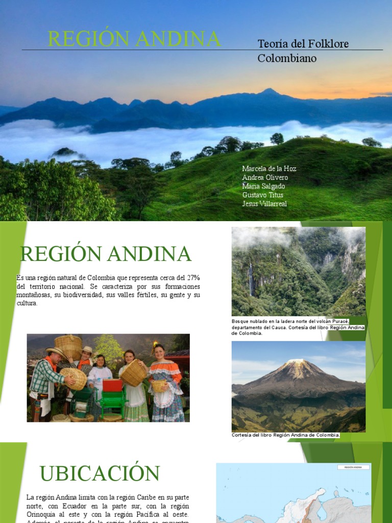 Características de la Región Andina | PDF | Colombia | Andes